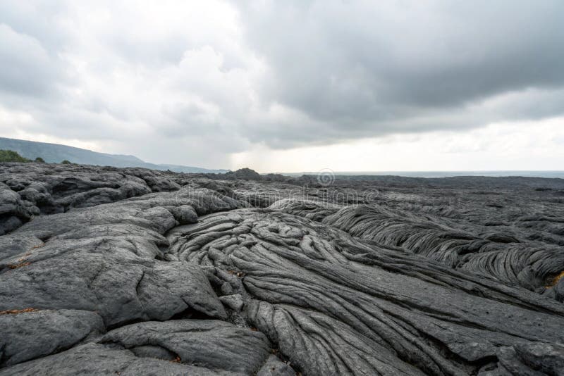 Frozen Twisted Lava Flow stock illustration. Illustration of lava ...