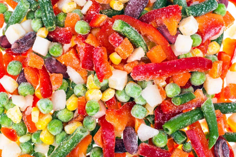 Frozen Vegetable Mexican Mix with Beans and Corn Stock Image - Image of ...