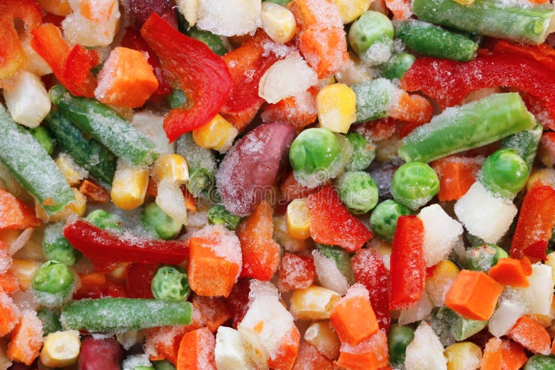 Frozen Vegetables. Mexican Mix. Macro. 7 Stock Photo - Image of cutting ...