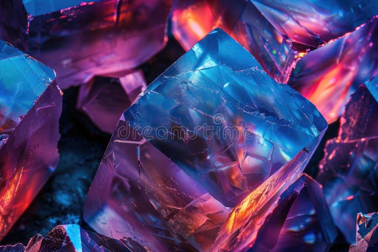 Frozen Water Crystals in a Compact Cluster Stock Image - Image of ...