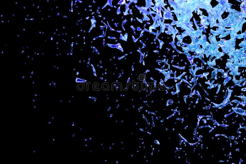 Frozen water explosion stock illustration. Illustration of drop - 27863562