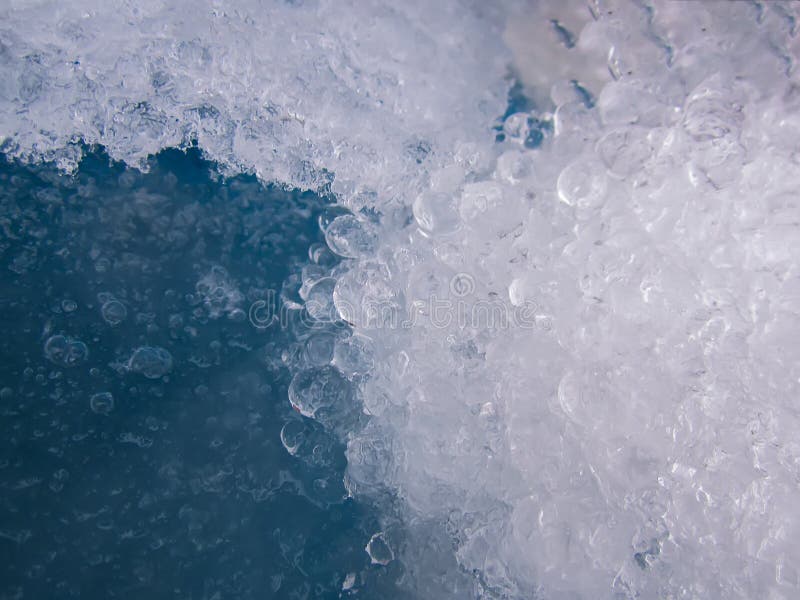 Ice on water stock image. Image of crystal, outdoor - 132810355