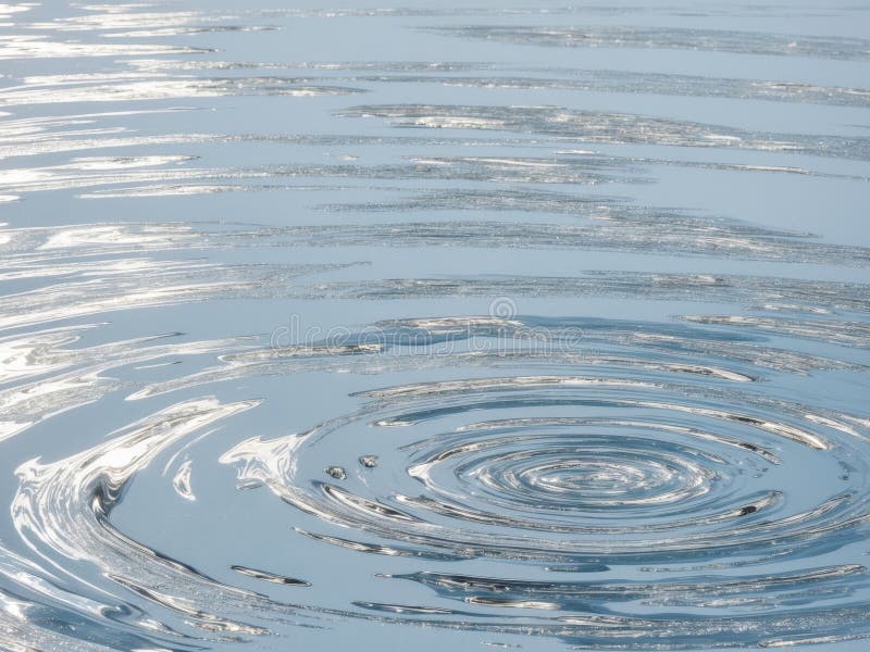 Frozen Water Ripples with Metallic Reflection Stock Image - Image of ...
