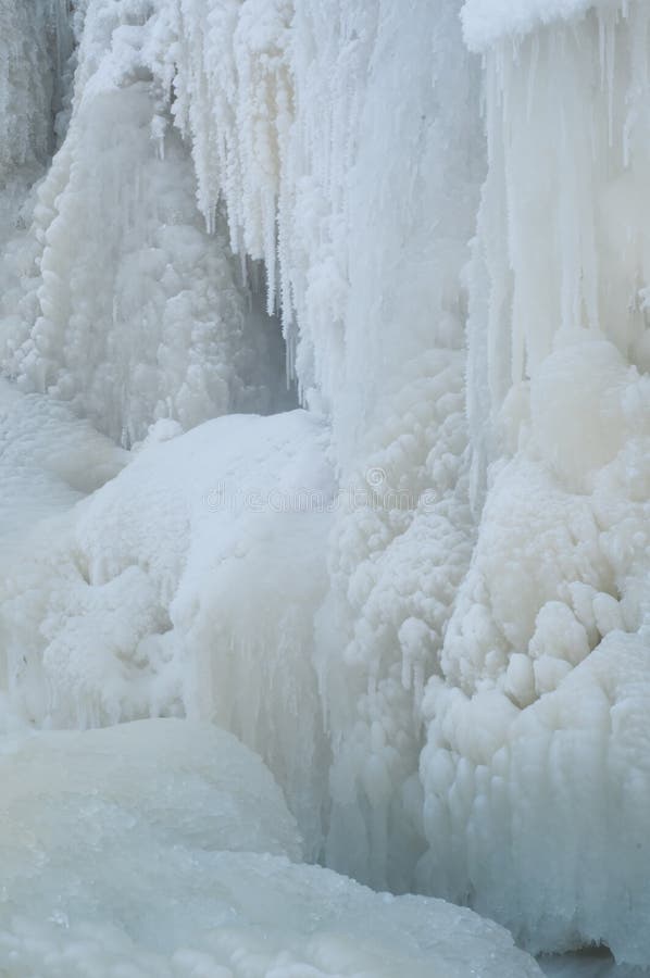 Frozen waterfall stock image. Image of landmark, landscape - 12666307