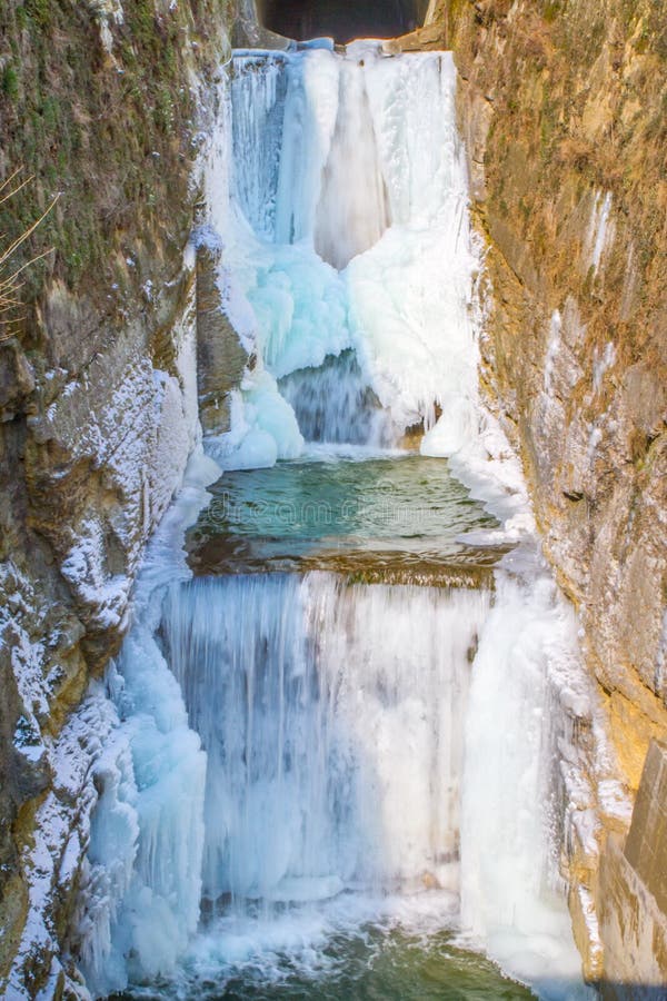 Frozen waterfall stock photo. Image of cascades, waterfall - 27126136