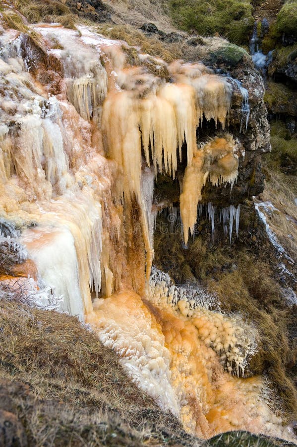 Waterfall of rusty iron stock image. Image of river, natural - 30293671