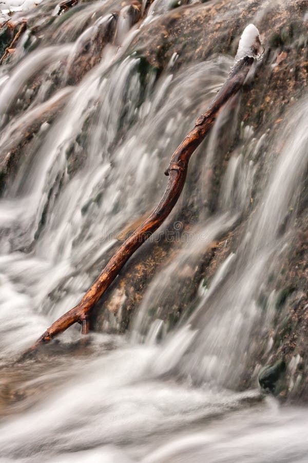 Frozen Waterfall Deadwood stock photo. Image of stone - 38176932