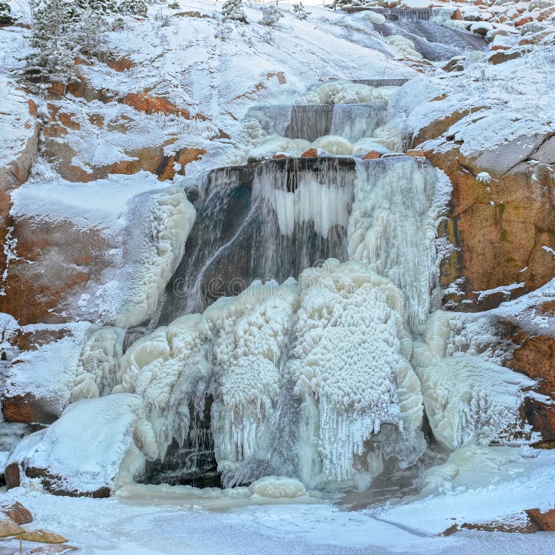 Frozen waterfall stock image. Image of freeze, nature - 2350337