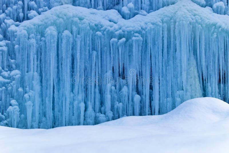 Frozen waterfall in winter stock image. Image of nice - 34426413