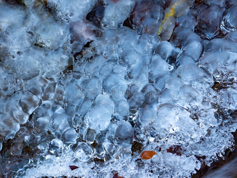 Amazing Icicles on a Small Waterfall Stock Photo - Image of freeze ...