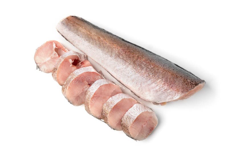 Frozen Whiting Fish Isolated on White Background Stock Image - Image of ...