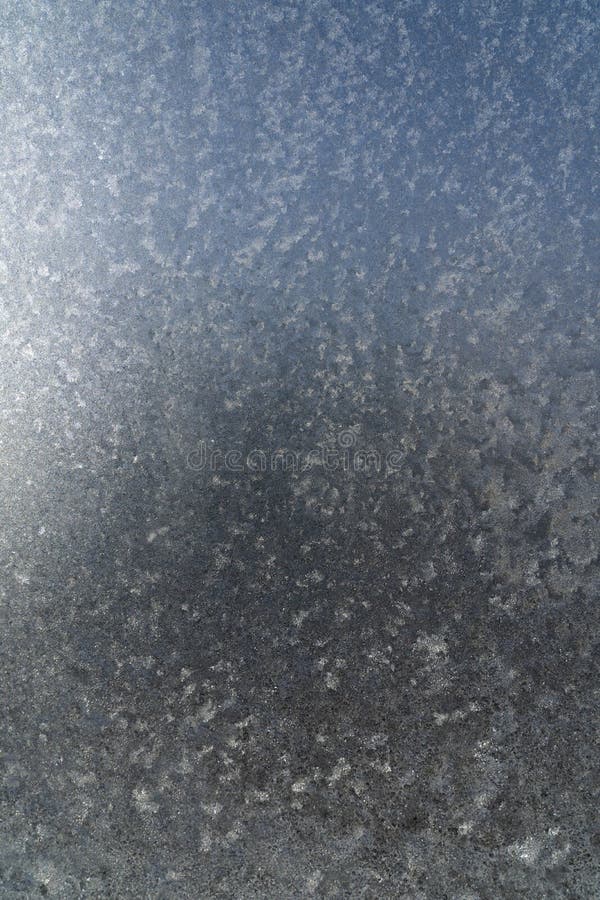 Frozen Window Glass Covered with Frost Stock Photo - Image of icing ...