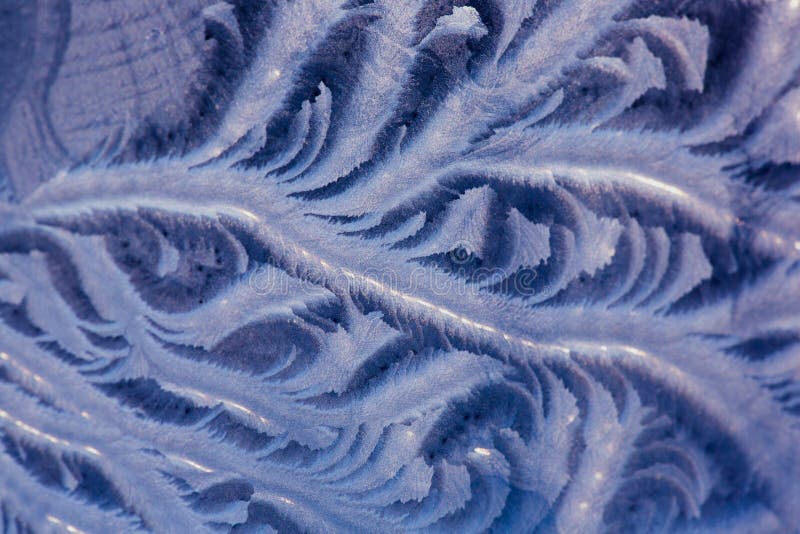 Hoarfrost Texture As Background Stock Photo - Image of christmas, blue ...
