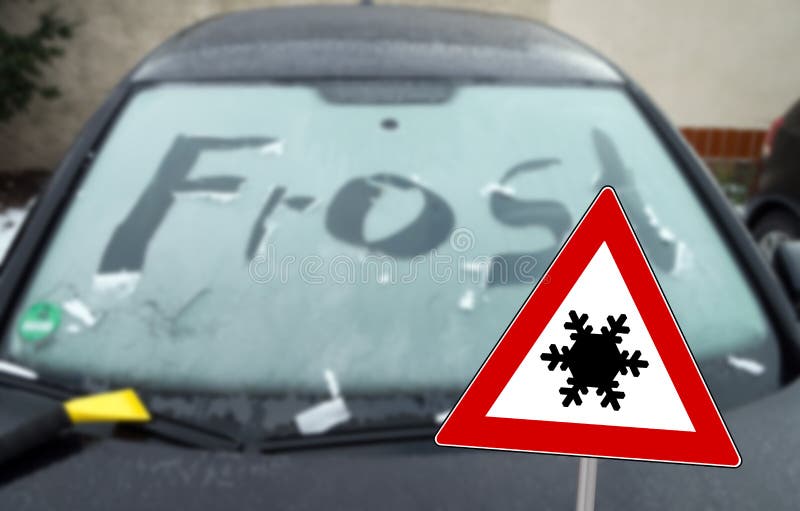 Frozen windshield stock image. Image of scraping, cold - 72211595