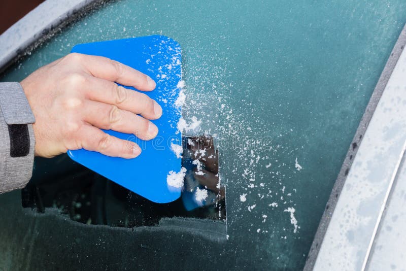 Frozen windshield stock photo. Image of glass, person - 82267030