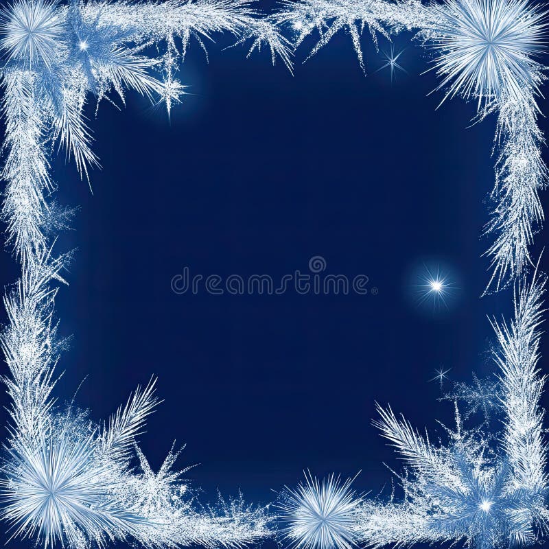 Frozen Winter Frame stock illustration. Illustration of texture - 353442510
