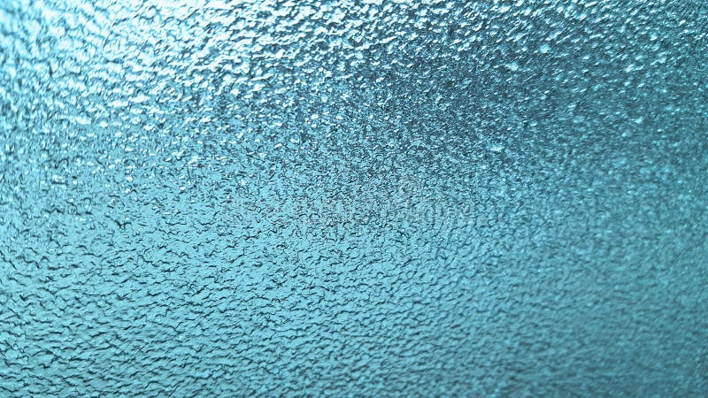 Frozen Winter Glass or Window, Abstract Blue Background Stock Photo ...