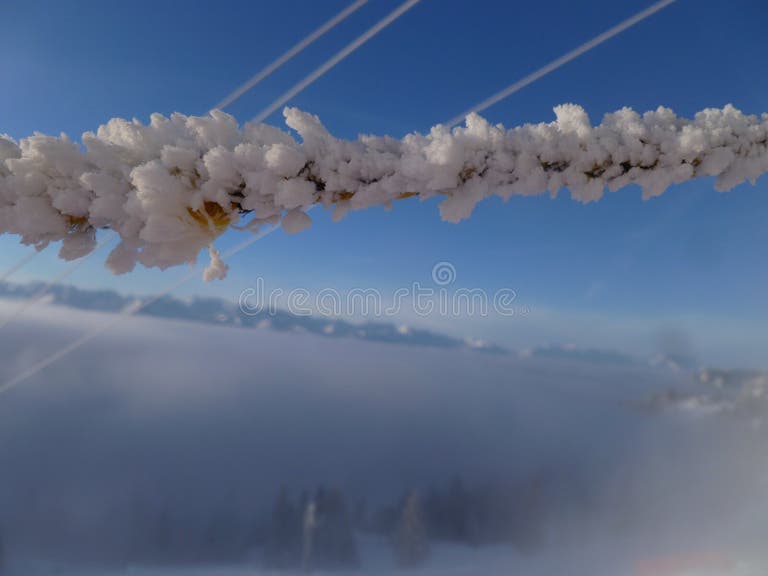 Frozen wire stock image. Image of represent, alps, germany - 93236755
