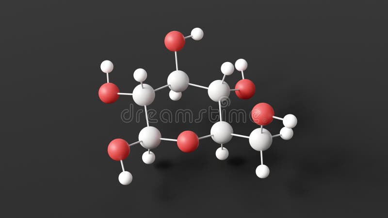Fructose Molecular Structure, 3d Model Molecule, Beta-d-fructofuranose ...