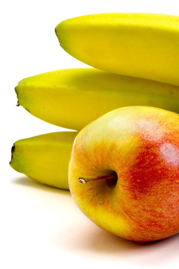 Fruit - Apple and Bananas stock image. Image of objects - 157429383