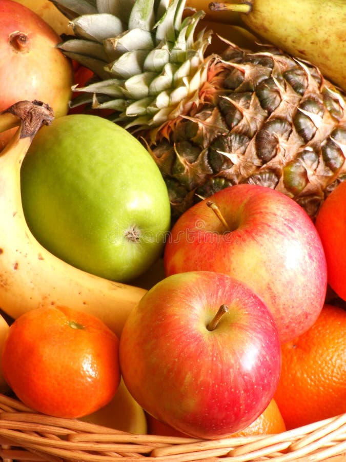 Fruit basket stock photo. Image of stark, vitiman, food - 9195694