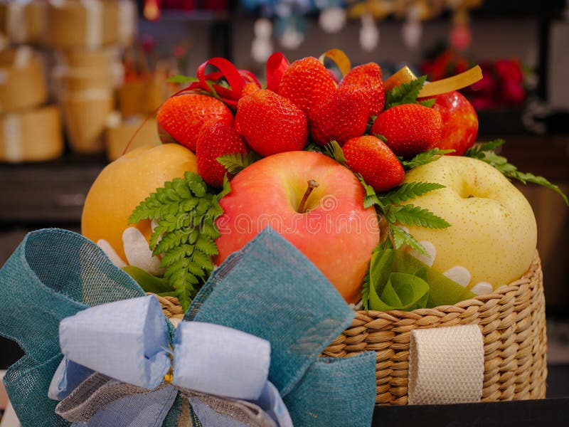 Fruit basket stock image. Image of plant, flower, fruit - 276017861