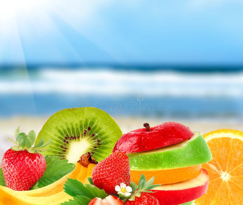 Closeup of a Beach Fruit stock photo. Image of wallpaper - 9740954