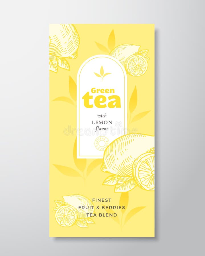 Fruit and Berries Tea Label Template. Abstract Vector Packaging Design ...