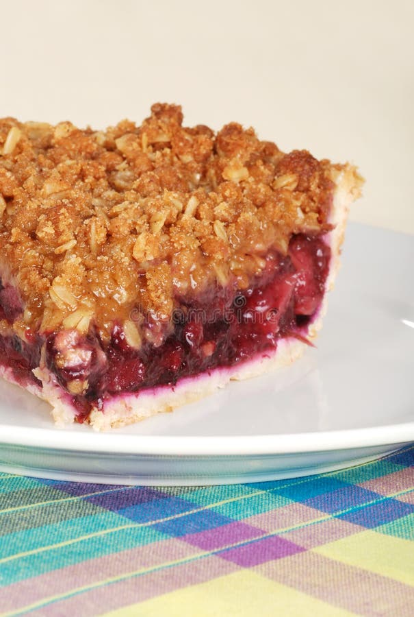 Fruit Berry Crumble Pie Slice Stock Image - Image of cooked, closeup ...