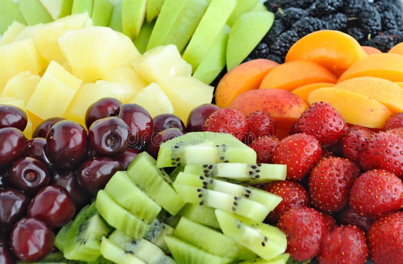 Mixed fruit platter stock image. Image of shiny, platter - 23356111