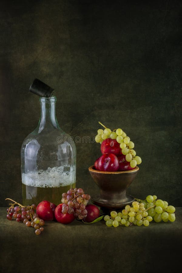 Fruit and Berry Still Life with Fermentation Stock Image - Image of ...