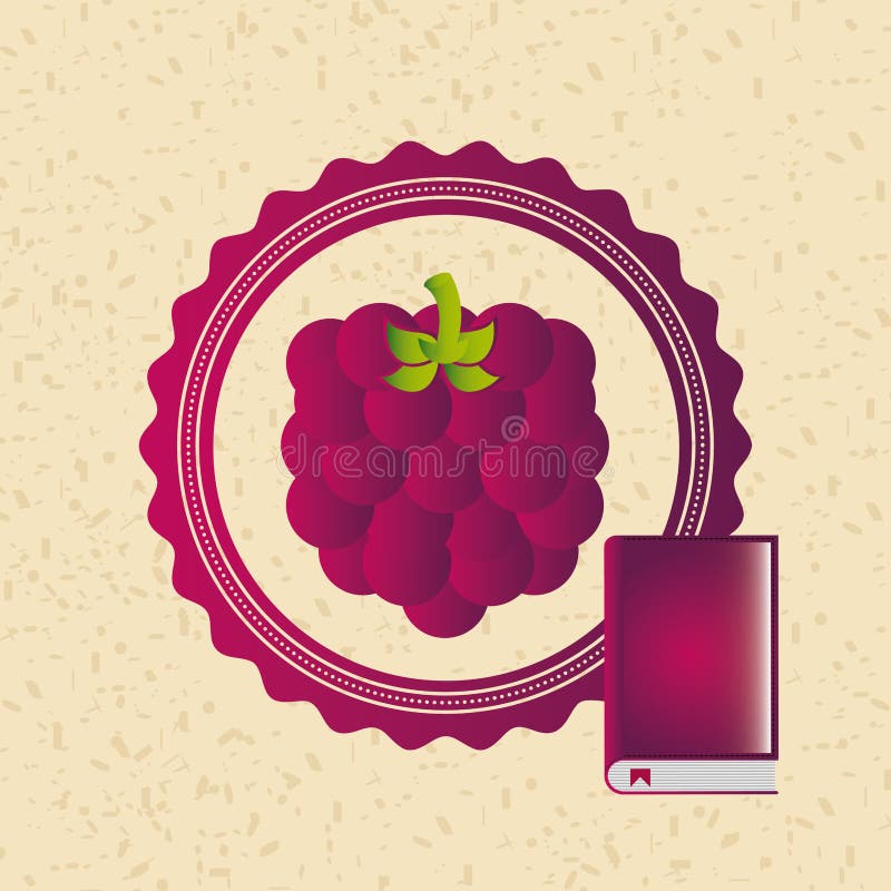 Fruit book design stock illustration. Illustration of nutrition - 72630074