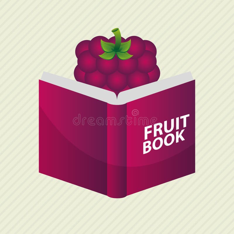Fruit book design stock illustration. Illustration of tasty - 72729275