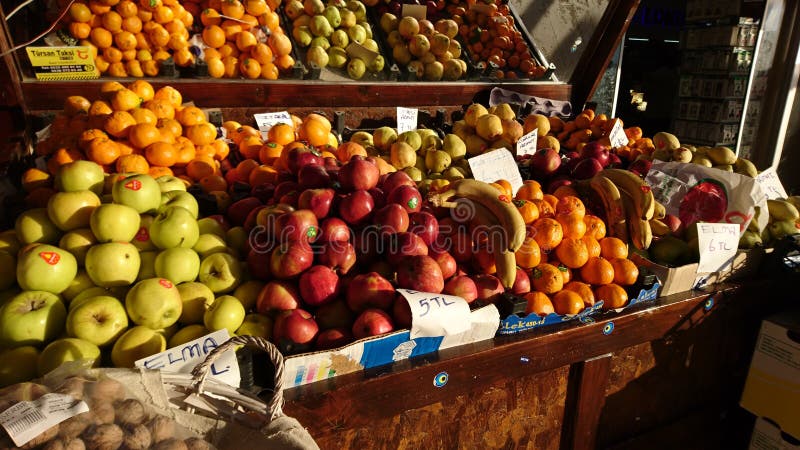 Fruit Booth on Corner of Street in Tai O, Hong Kong China Editorial ...