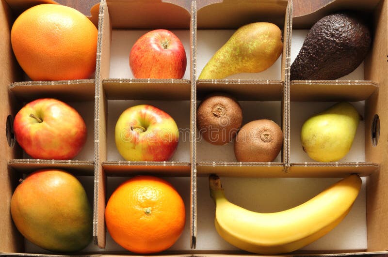 Fruit box stock image. Image of home, banana, avocado - 39164411