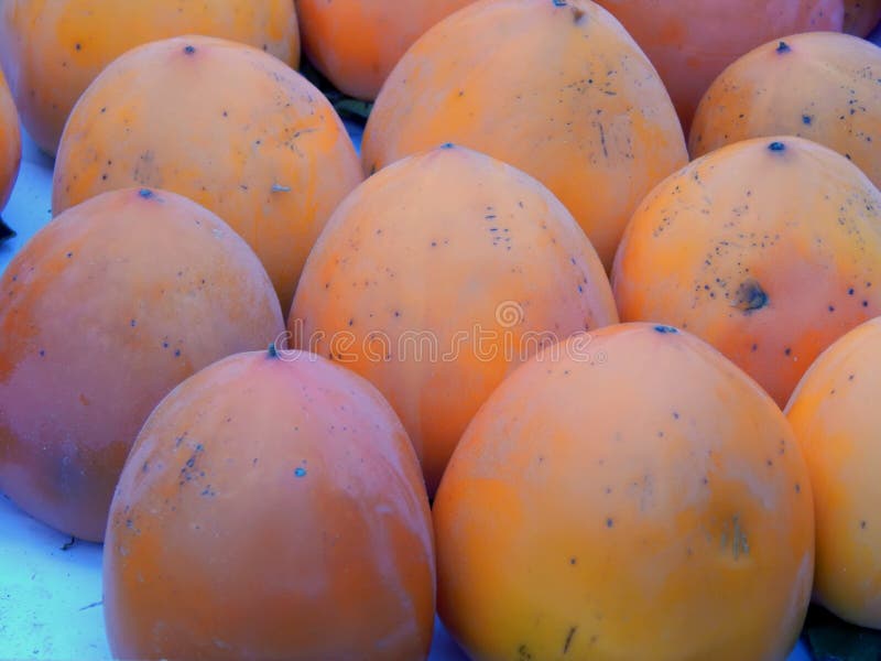Fruit box with persimmon stock photo. Image of fruit - 83337916