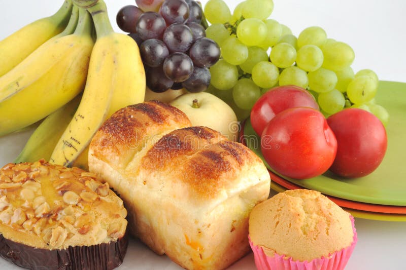 Fruit and bread stock photo. Image of calorie, feed, healthy - 15054482