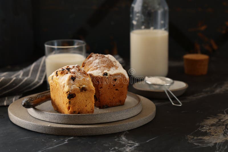 Fruit cake with raisins stock image. Image of holiday - 165577009