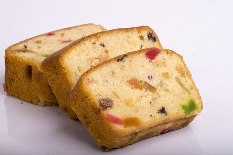 Fruit Cake Three Slices Image Stock Image - Image of slices, fruit ...
