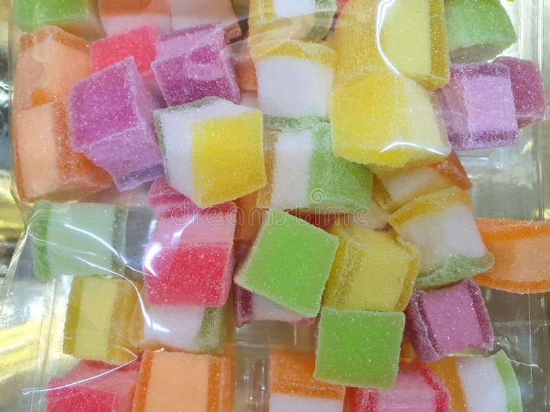 Fruit Candy in Plastic Packaging Stock Image - Image of plastic ...