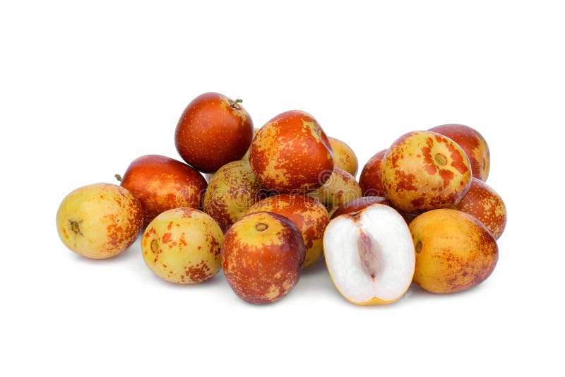 Fruit De Jujubes Sur Le Fond Blanc Image stock - Image du jujube ...