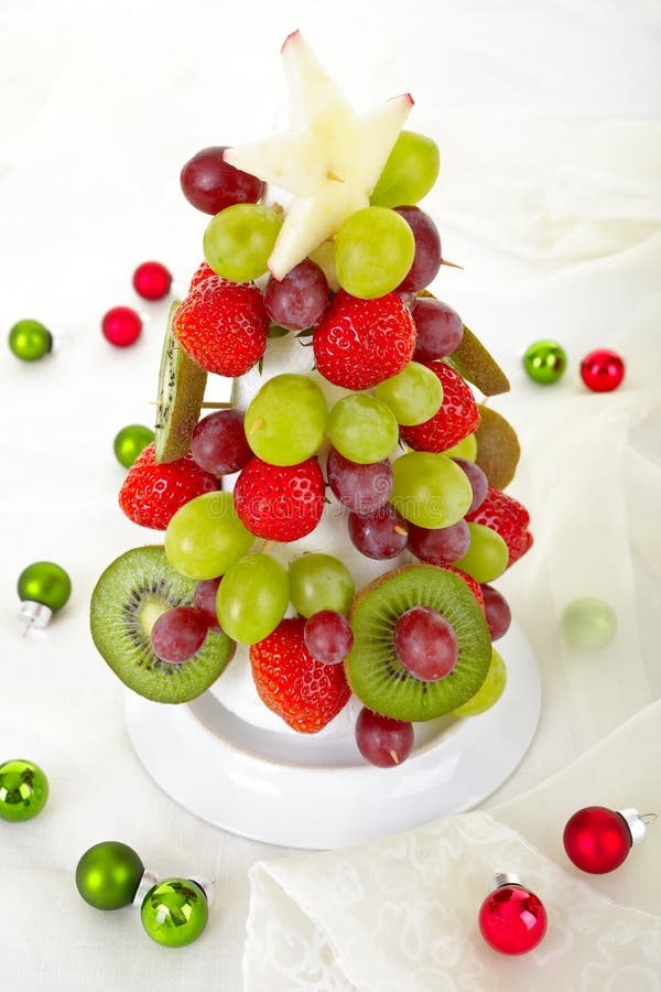 Fruit christmas tree stock photo. Image of star, apple - 26513840
