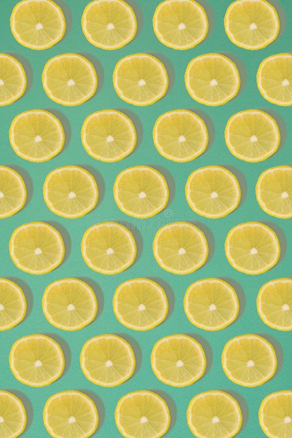 Fruit Citrus Seamless Pattern. Stock Photo - Image of fruit, limon ...