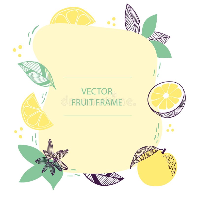 Botanical Citrus Template Stock Illustrations – 2,968 Botanical Citrus ...
