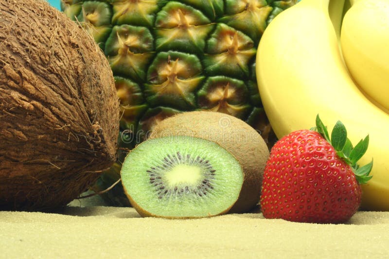 Fruit, Close-up stock photo. Image of banana, pineapple - 1201054