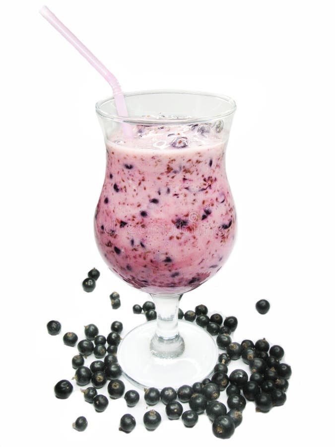 Fruit Cocktail with Black Currant Stock Photo - Image of black, heap ...