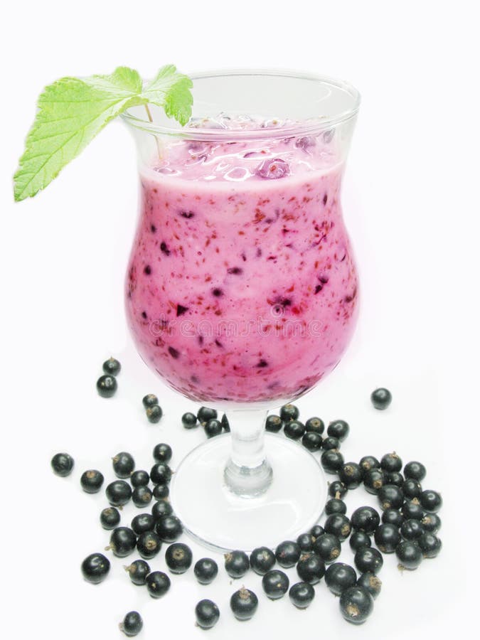 Fruit Cocktail with Black Currant Stock Photo - Image of gourmet ...