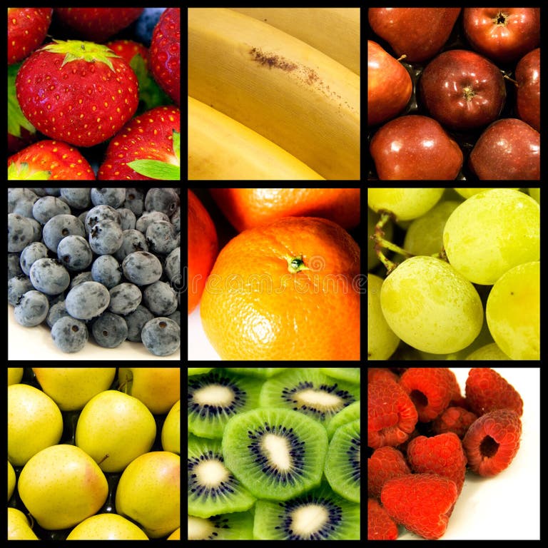 Fruit collage stock photo. Image of collage, collection - 12601044