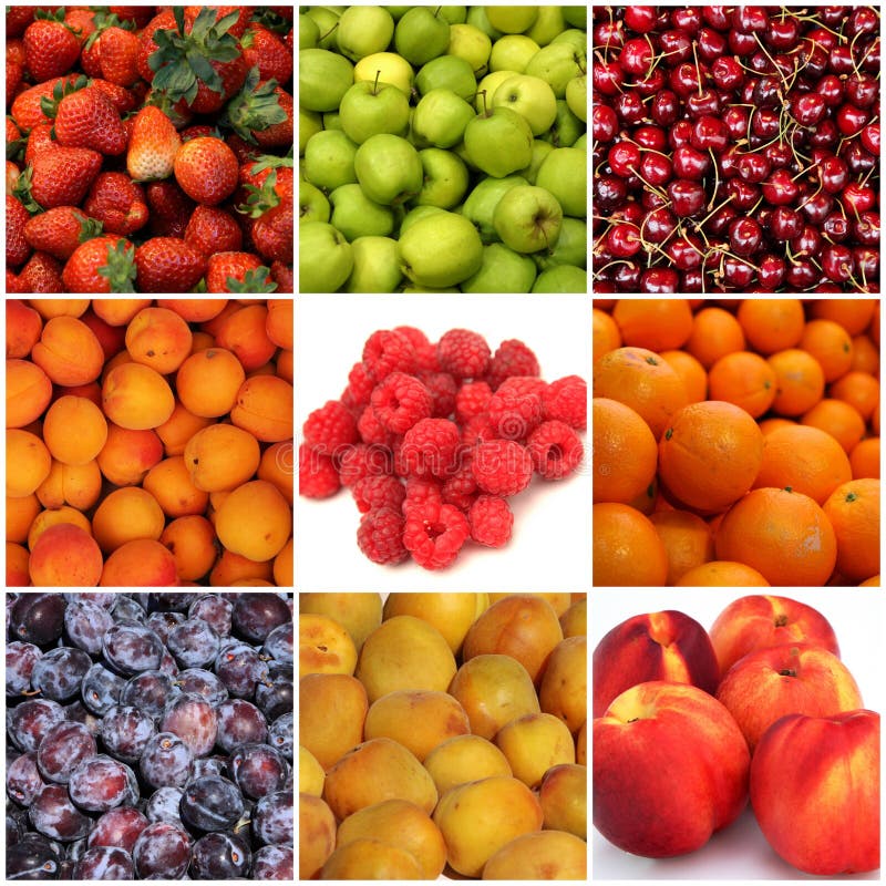 Fruit collage stock photo. Image of colorful, fruits - 22176954