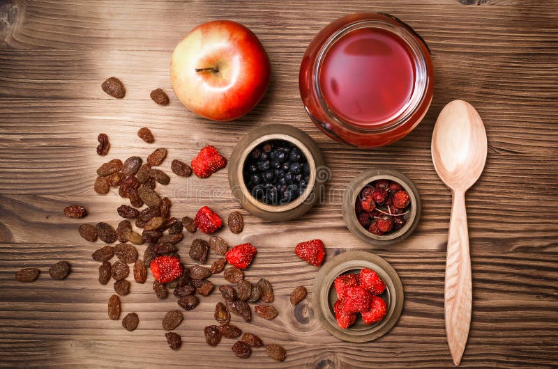 Stewed fruit compote. stock photo. Image of cook, stewed - 117572750